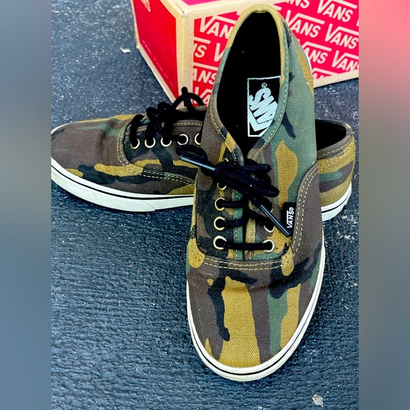 Vans | Shoes | Vans Authentic Off The Wall Low Profile Camo Military ...